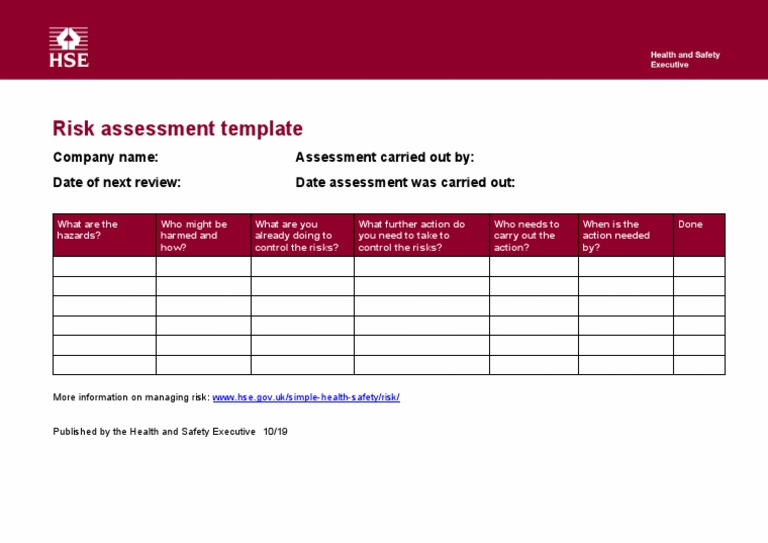 Risk Assessment Checklist | PDF