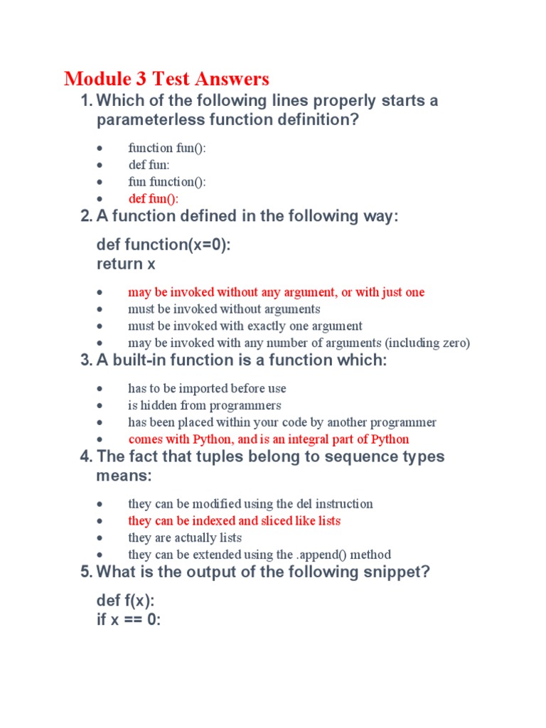 Module 3 Test Answers Py Ese | PDF | Parameter (Computer Programming ... Module 3 Test Answers Py Ese | PDF | Parameter (Computer Programming ...