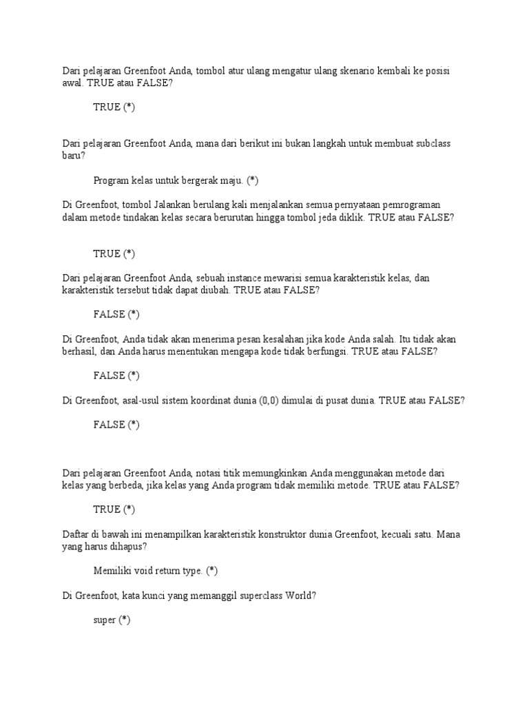 Dari Pelajaran Greenfoot Anda | PDF | Metode & Bahan Ajar | Komputer