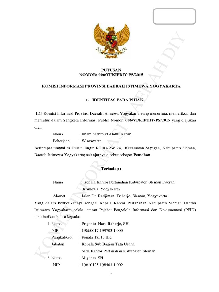 Sengketa Informasi Imam Mahmud | PDF