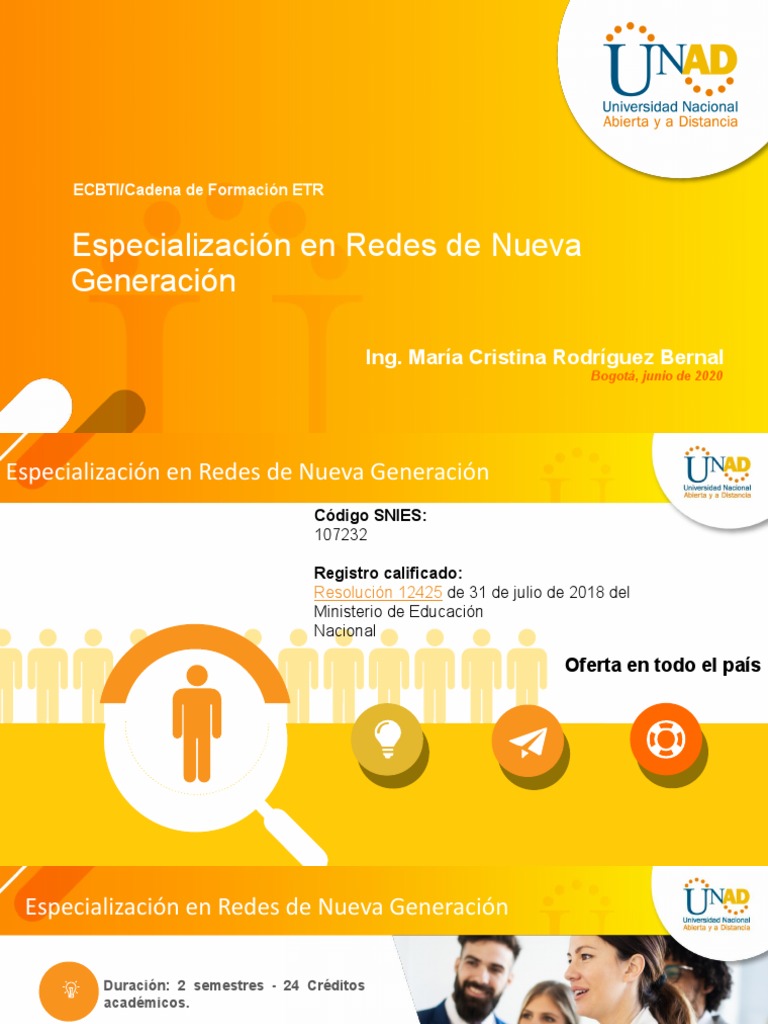 Presentación Especialización Redes de Nueva Generación | PDF