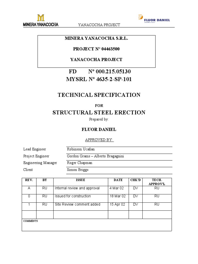 Structural Steel Erection | PDF | Welding | Construction
