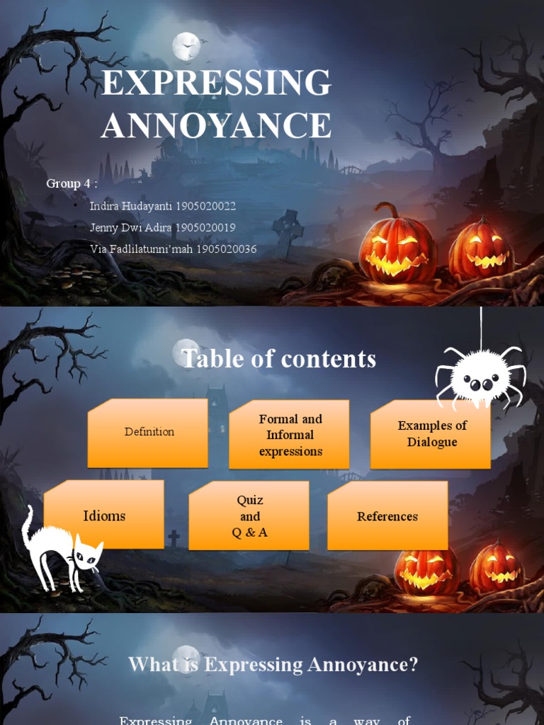 Expressing Annoyance | PDF