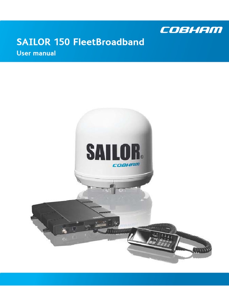 Sailor 150 Fleetbroadband: User Manual | PDF | Computer Network ...