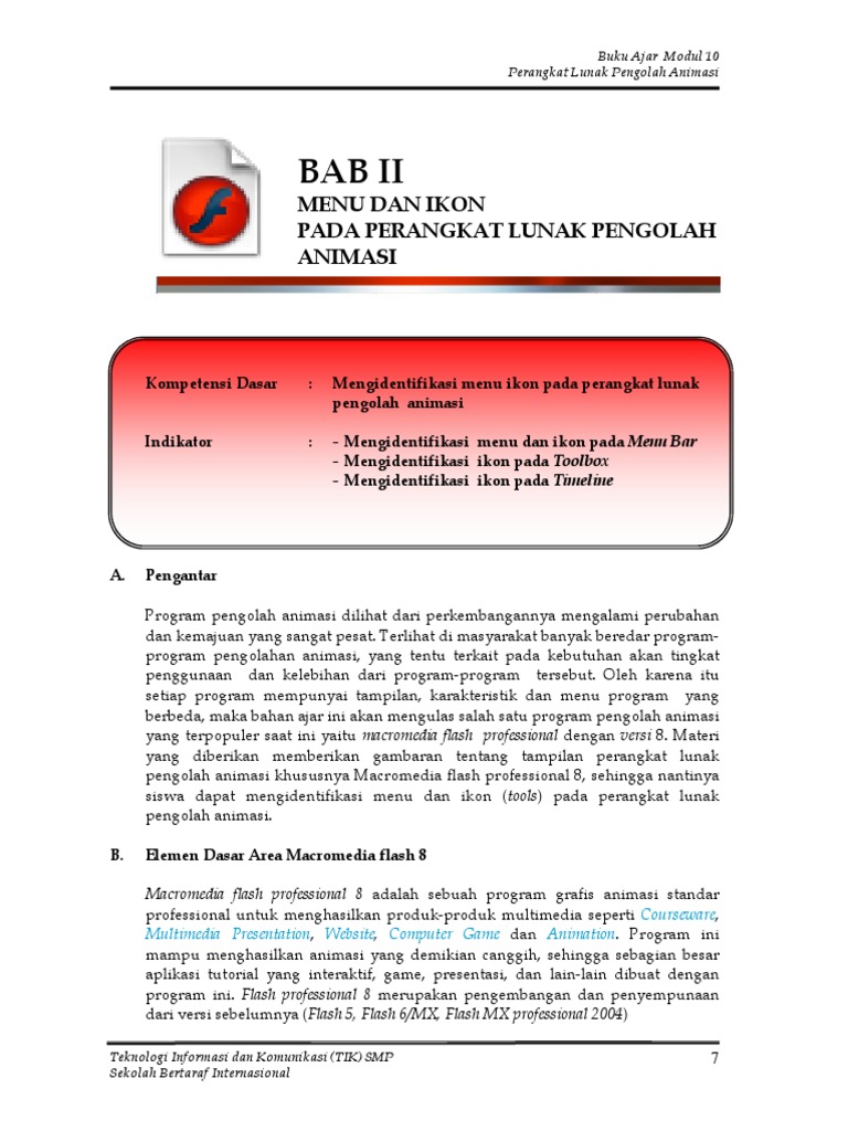 Mengidentifikasi Menu dan Ikon pada Perangkat Lunak Pengolah Animasi | PDF