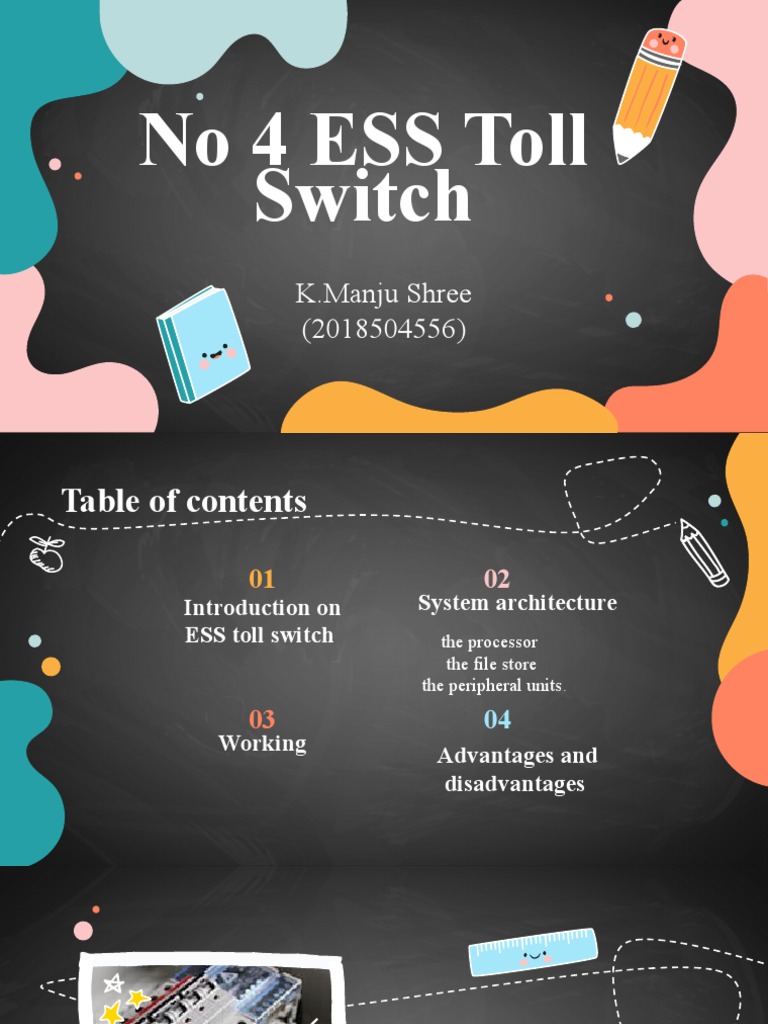 Electronic Switching System (ESS) Toll Switch: System Architecture ...