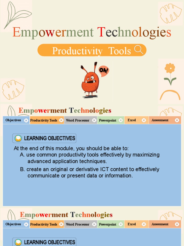Productivity Tools | PDF | Microsoft Excel | Worksheet