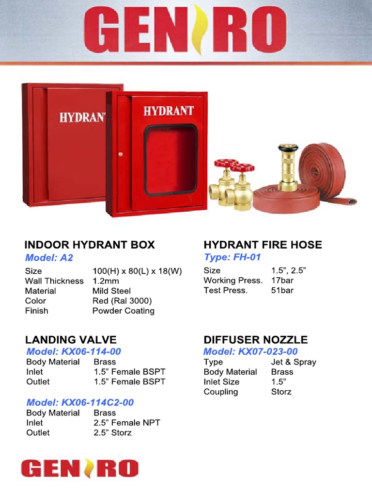Geniro - Indoor Hydrant | PDF