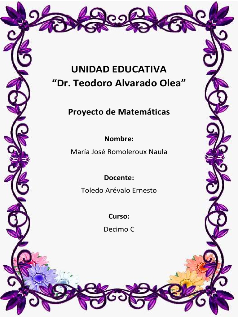 Proyecto Actividades Romoleroux Naula Maria Jose | PDF