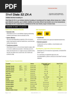 Shell Diala S4 ZX-I Technical Data Sheet | PDF | Transformer | Viscosity