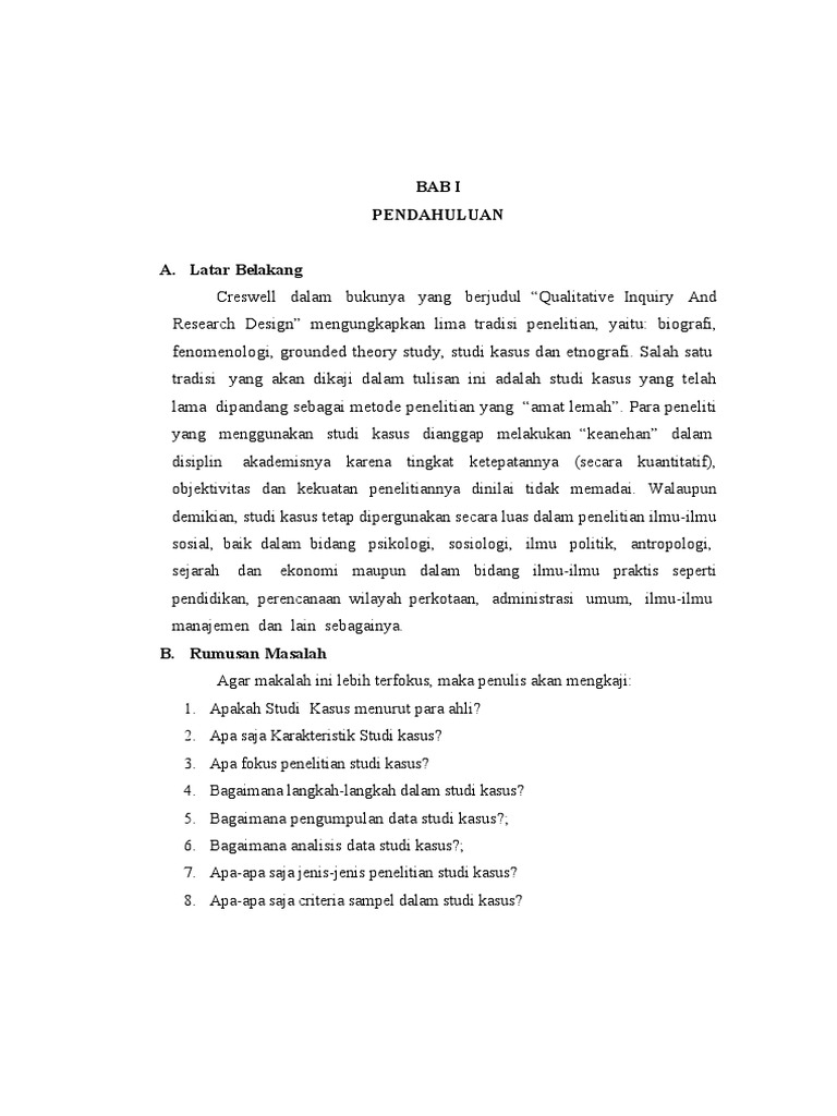 Studi Kasus KLP 7 | PDF