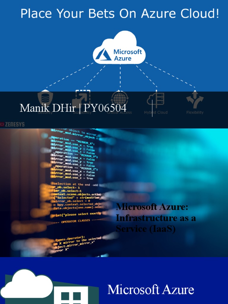 Microsoft Azure Presentation | PDF | Cloud Computing | Mobile App