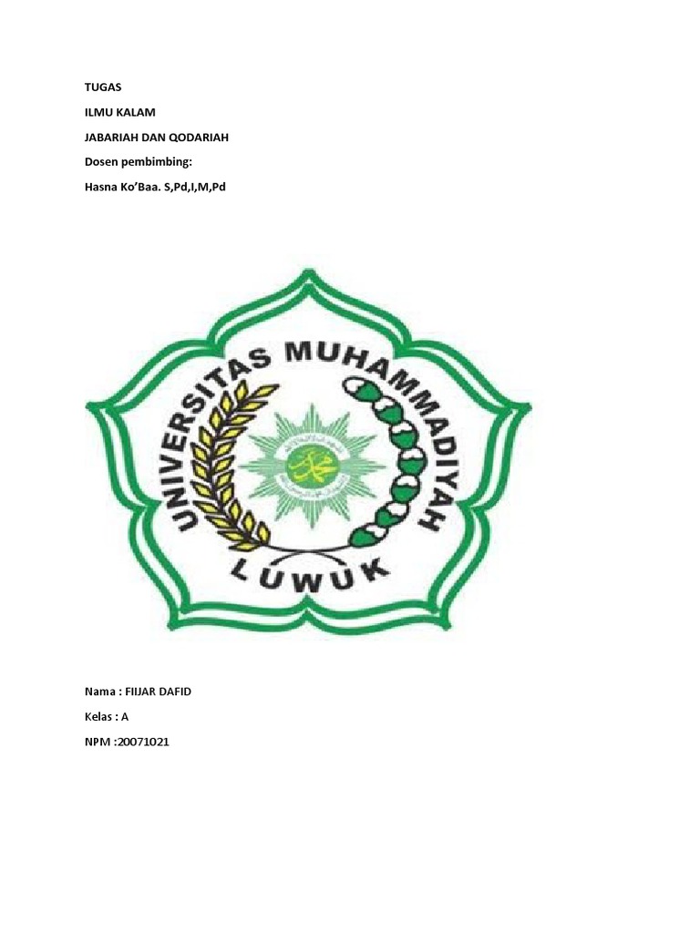 Fiijardd Pertanyaan Jabariah | PDF