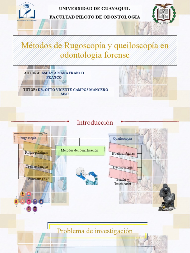 Métodos de Rugoscopía y Queiloscopía en Odontología Forense | PDF ...