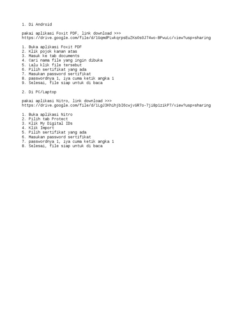 Cara Buka PDF | PDF