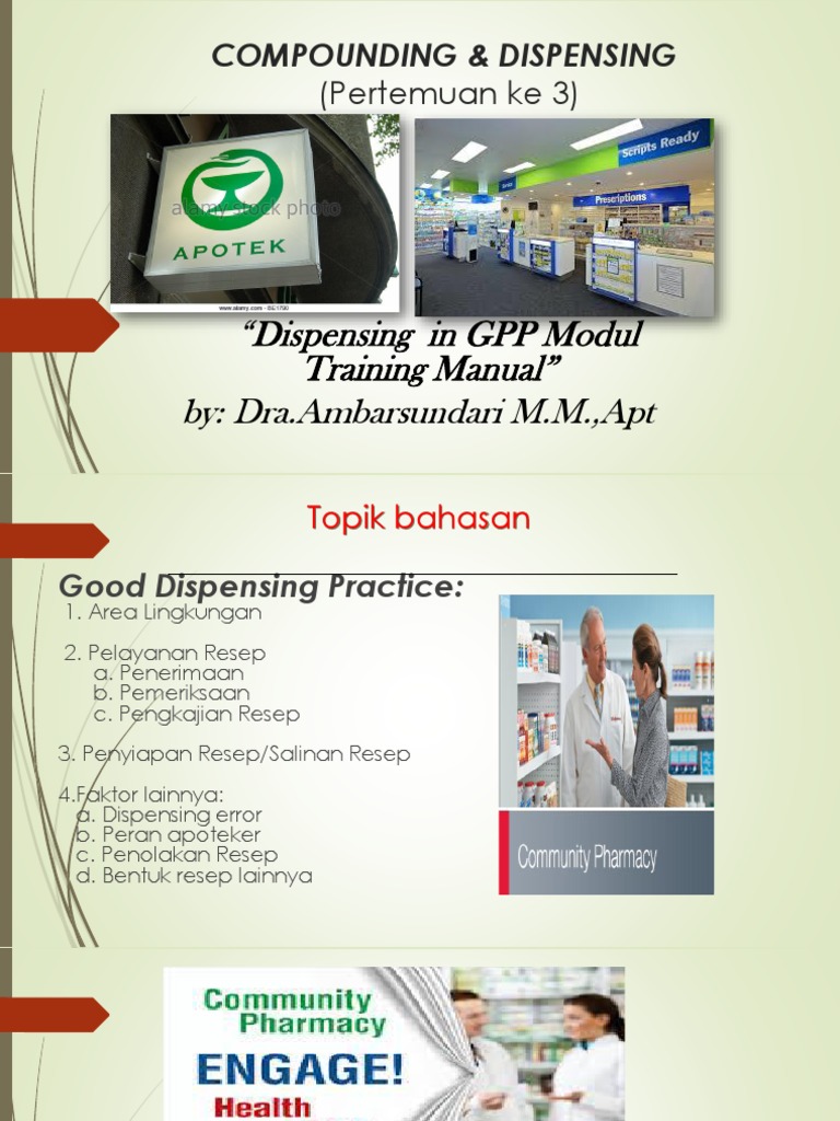 Dispending in GPP Modul Training Manual | PDF