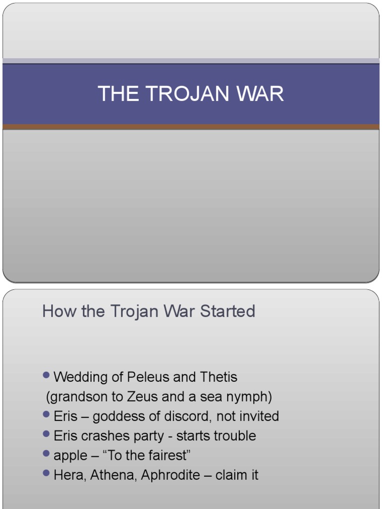 The Trojan War | PDF | Paris (Mythology) | Trojan War