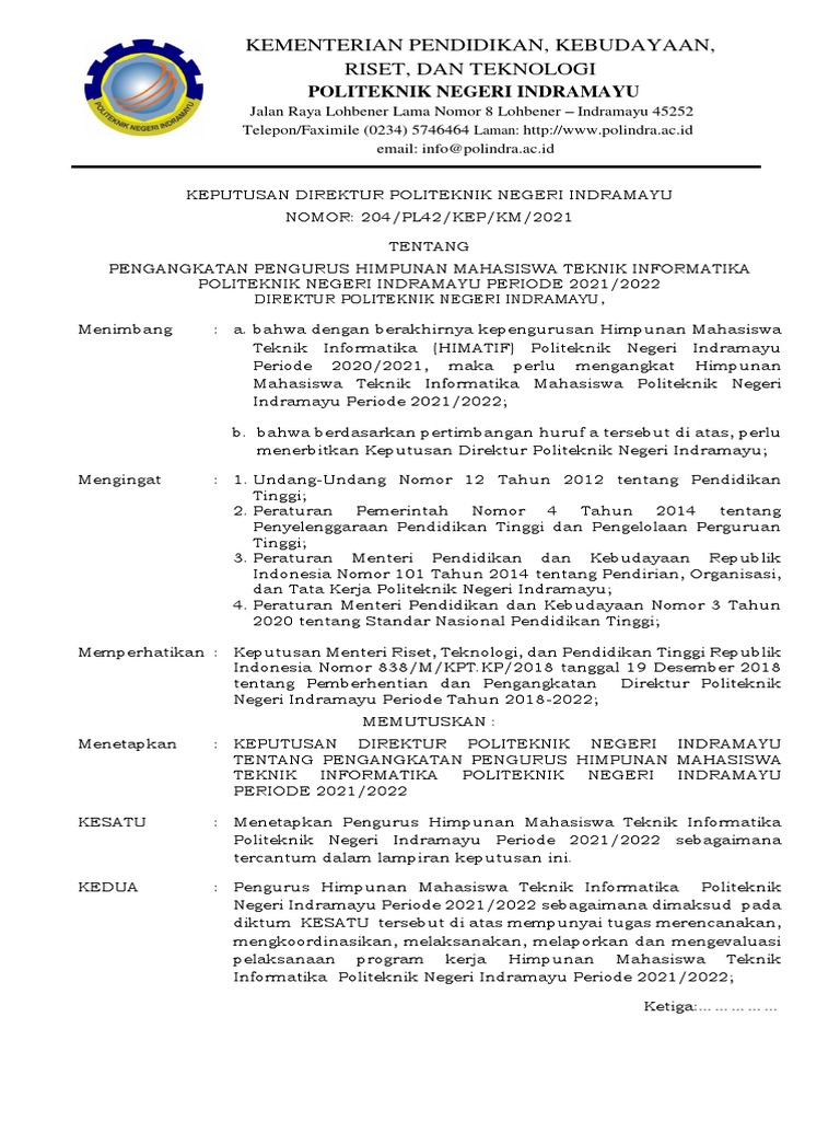 SK Himatif 2021 | PDF