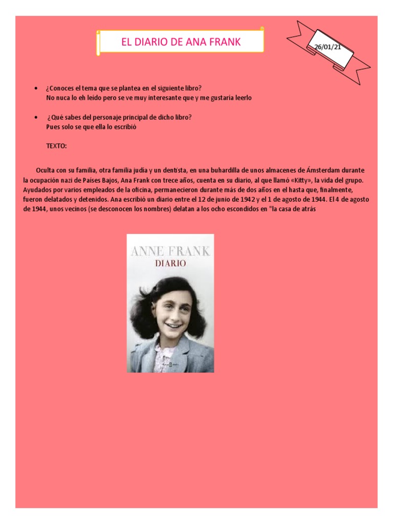 El Diario de Ana Frank | PDF