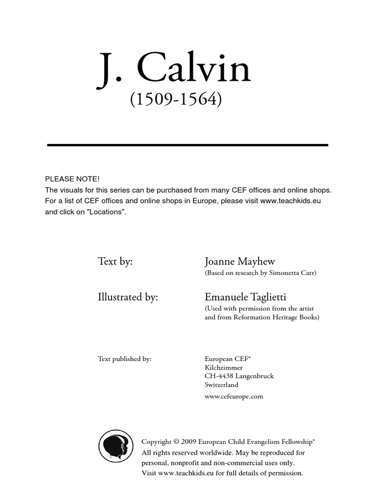 J. Calvin: Text By: Joanne Mayhew Illustrated By: Emanuele Taglietti ...