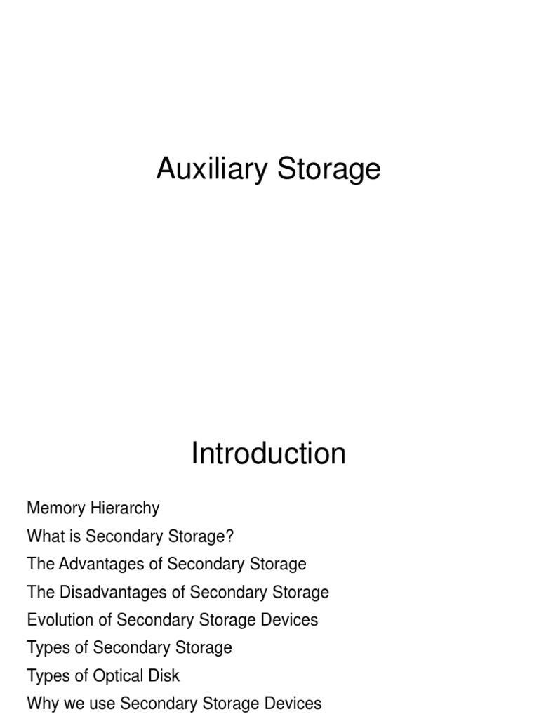 Lec04-Auxiliary Memory | PDF | Computer Data Storage | Hard Disk Drive