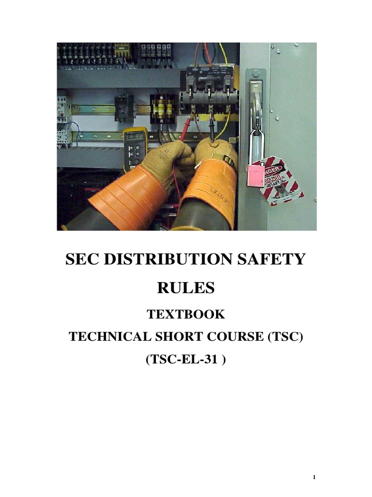 EL31 SEC Distribution Safety Rules v3 | PDF | Personal Protective ...