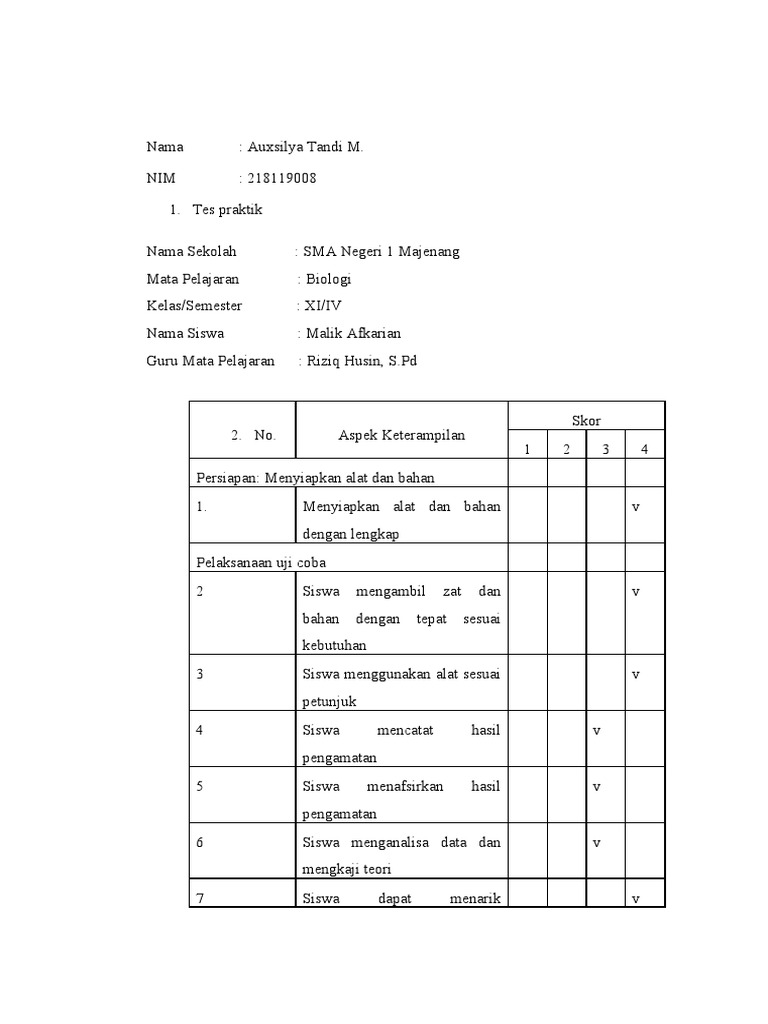 Tugas Evaluasi Membuat Soal | PDF