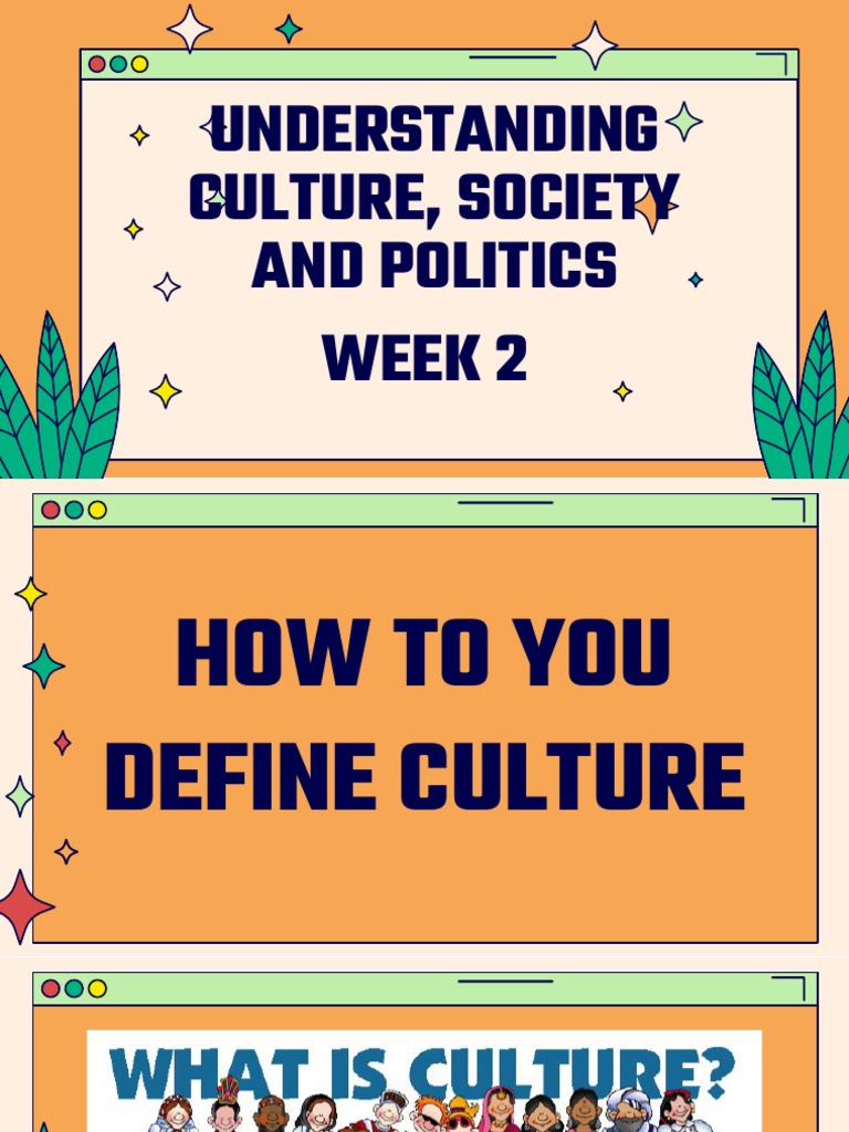 UCSP Week 2 Defining Culture and Society | PDF