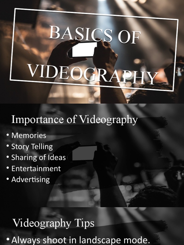 Basic Videography (Likhamalaya Club) | PDF