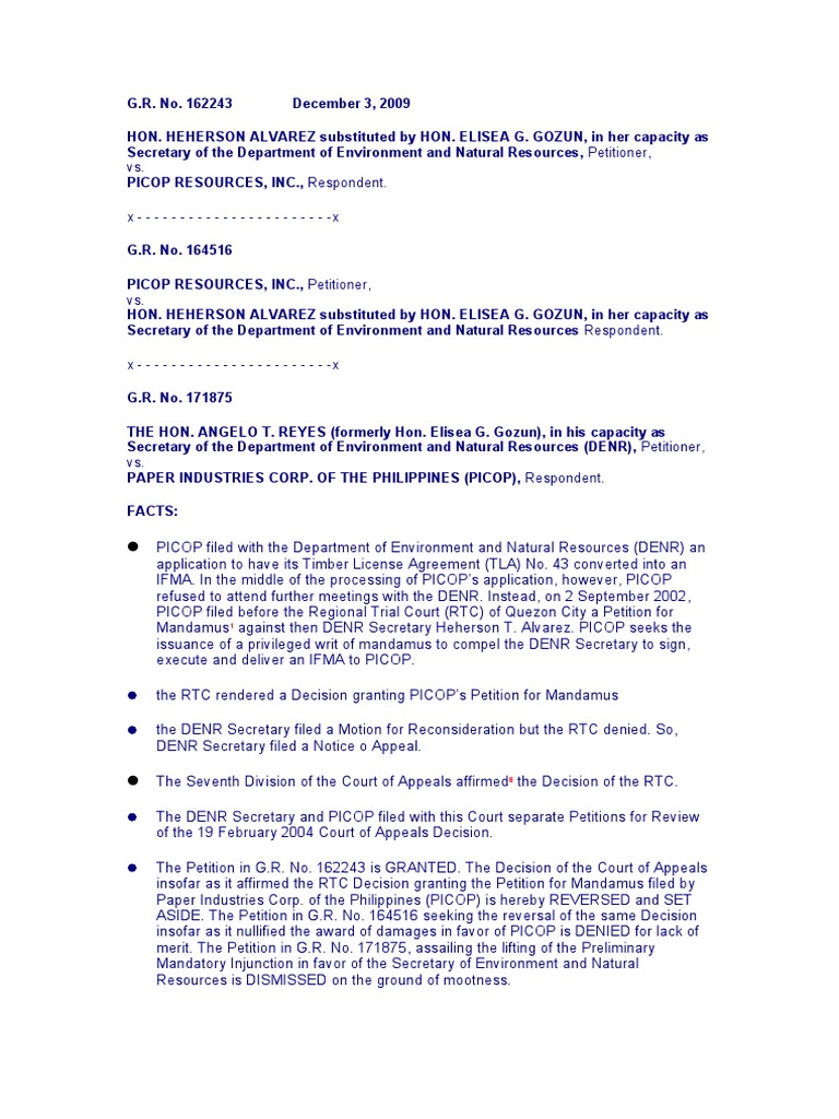 4 Alvarez v. Picop | PDF | Injunction | Mandamus