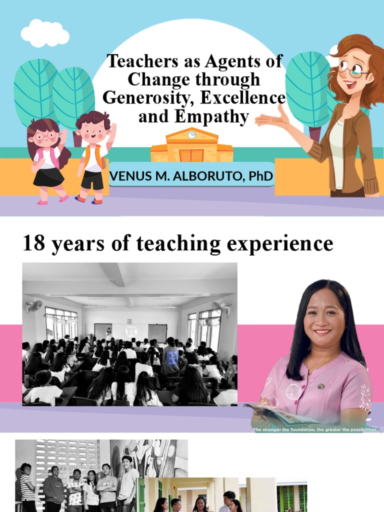 Teachers As Agents of Change | PDF | Empathy | Teachers