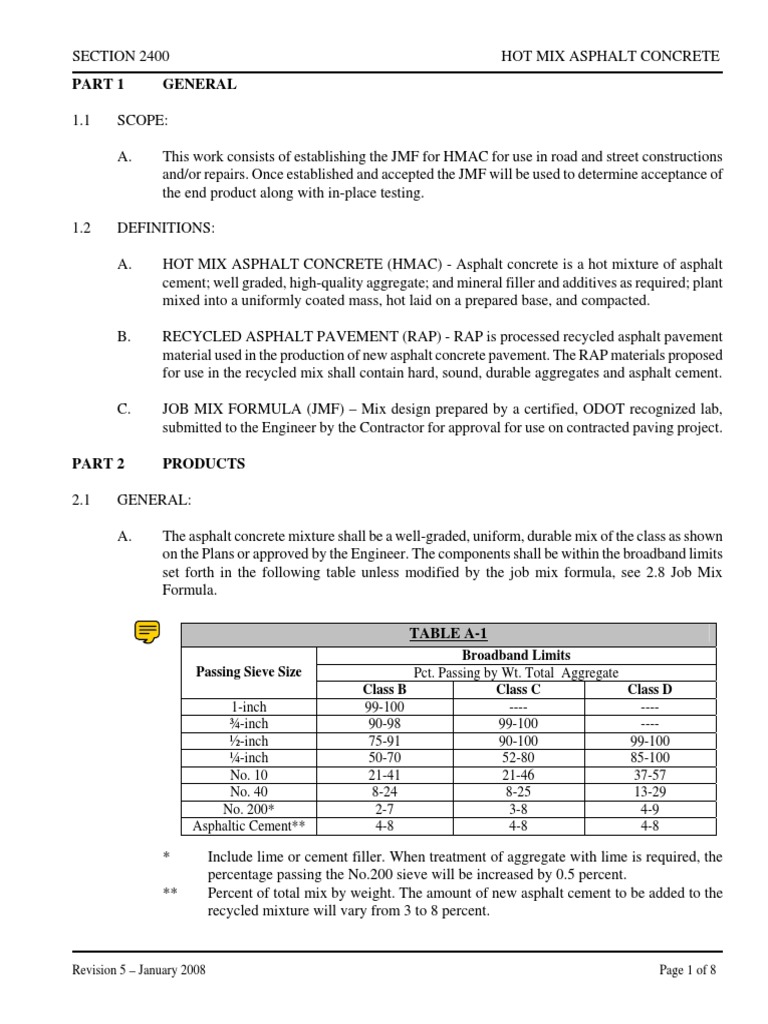 S 2400 Hot Mix Asphalt Concrete | PDF | Construction Aggregate | Concrete