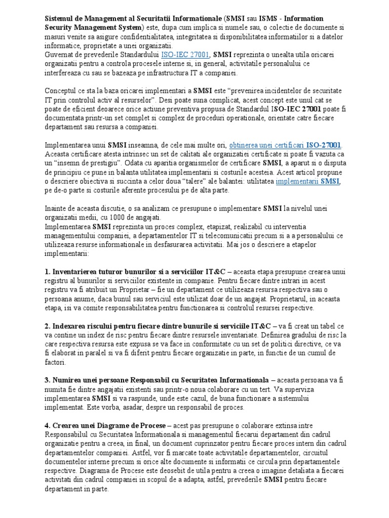 Sistemul de Management Al Informatiei | PDF