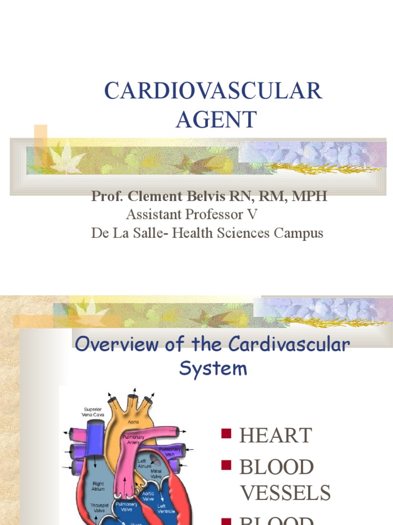 Cardiovascular Drugs Overview: Key Insights | PDF | Circulatory System ...
