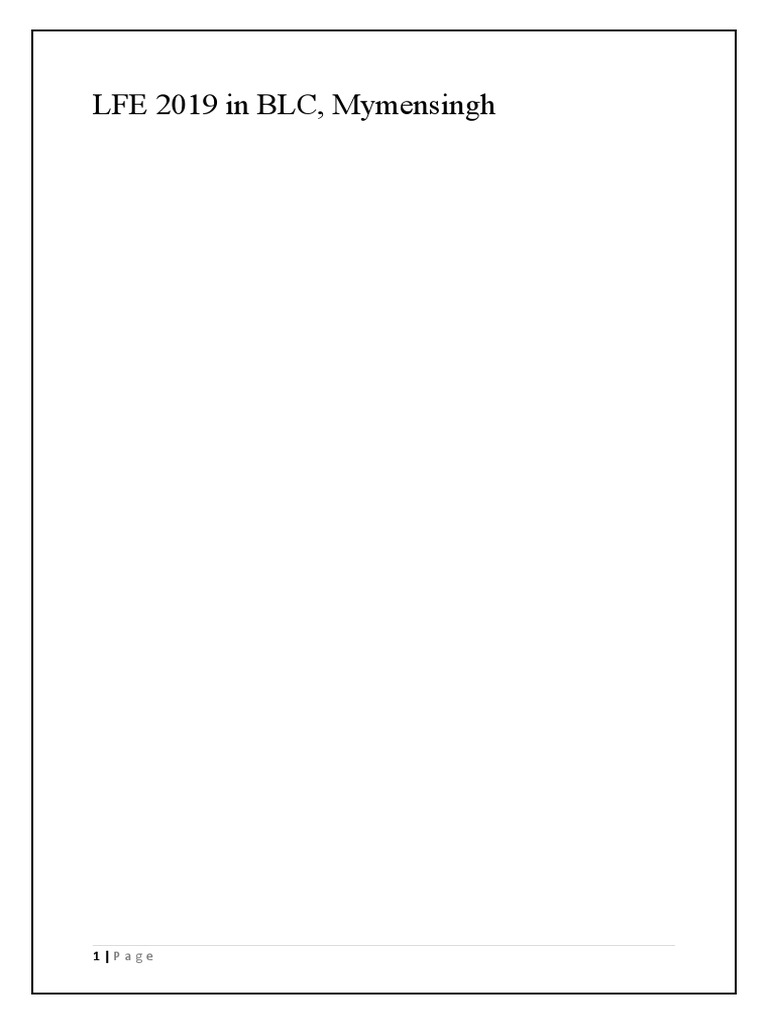 LFE 2019 in BLC, Mymensingh | PDF | Retail | Silk