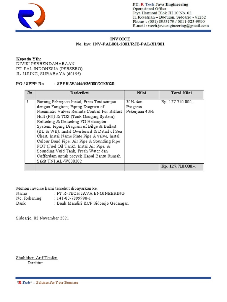 Invoice & Kwitansi Instal | PDF