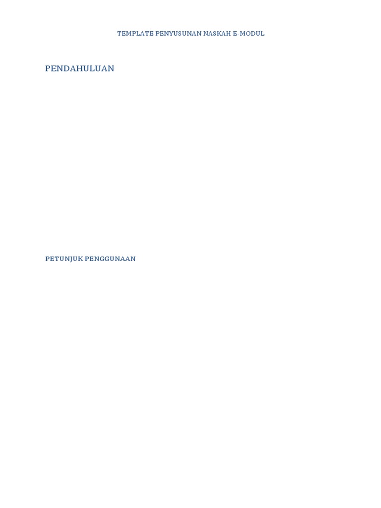 Template E Modul Word | PDF