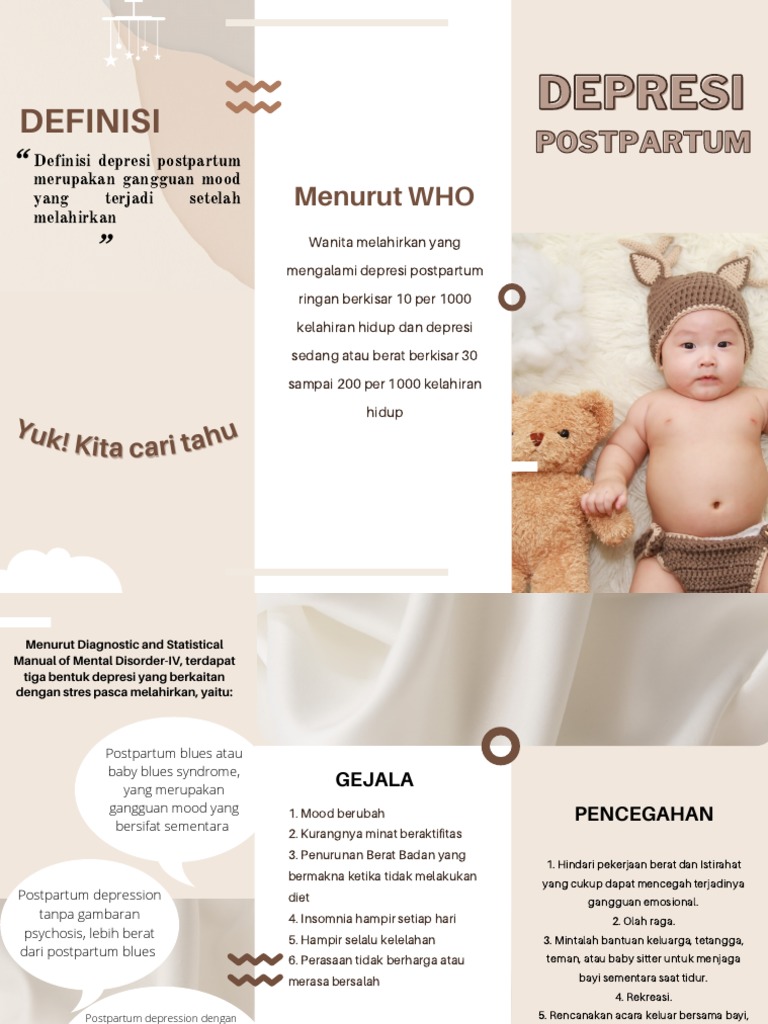 Leaflet Depresi Postpartum - Agista Annisa Dhera | PDF