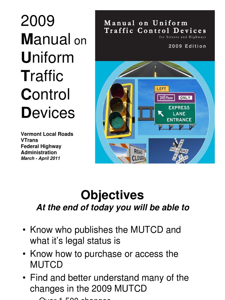 Vermont Local Roads MUTCD 2009 | PDF | Pedestrian Crossing | Traffic