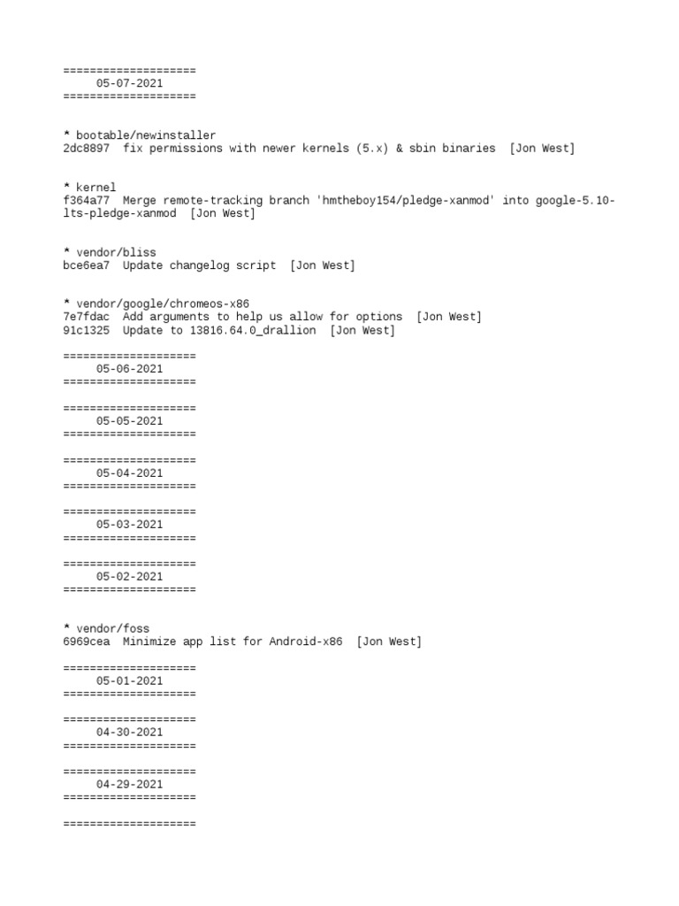 Changelog Bliss v11.14 OFFICIAL 20210507 2246 | PDF | Android (Operating System) | Pointer ...