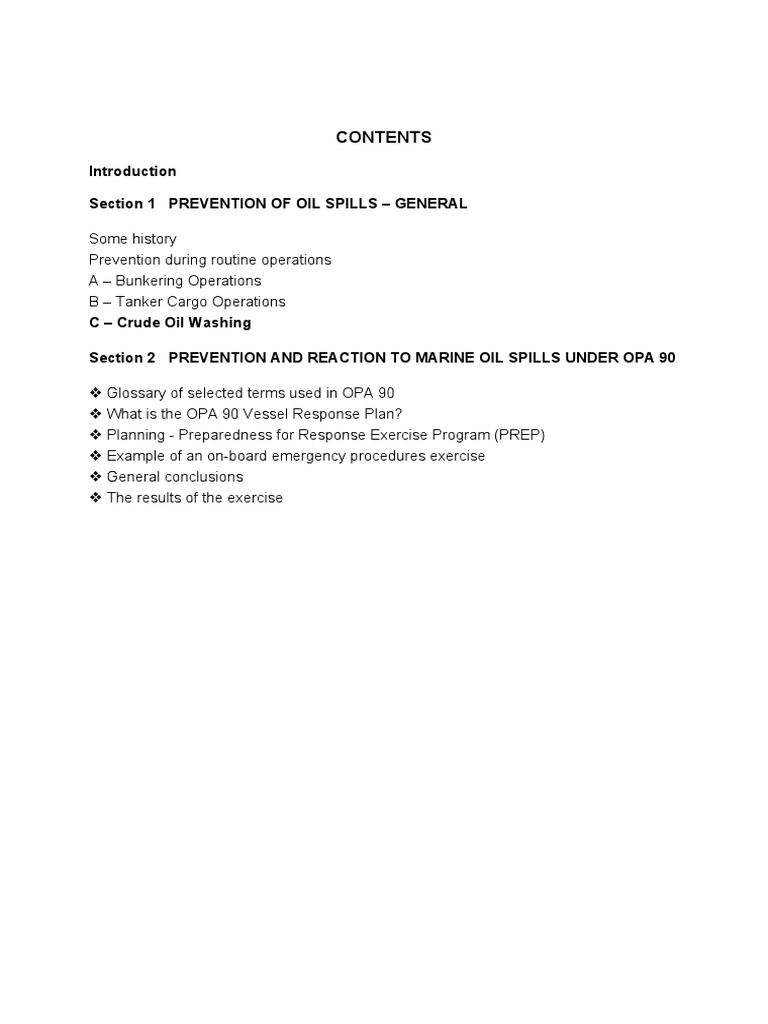 OPA 90 Oil Spill Prevention Guidelines | PDF | Oil Tanker | Oil Spill