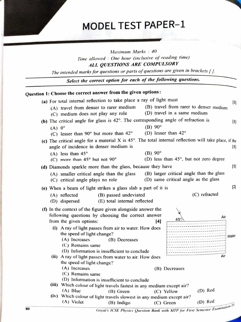 Physics Model Test Paper | PDF | Euclidean Vector | Force