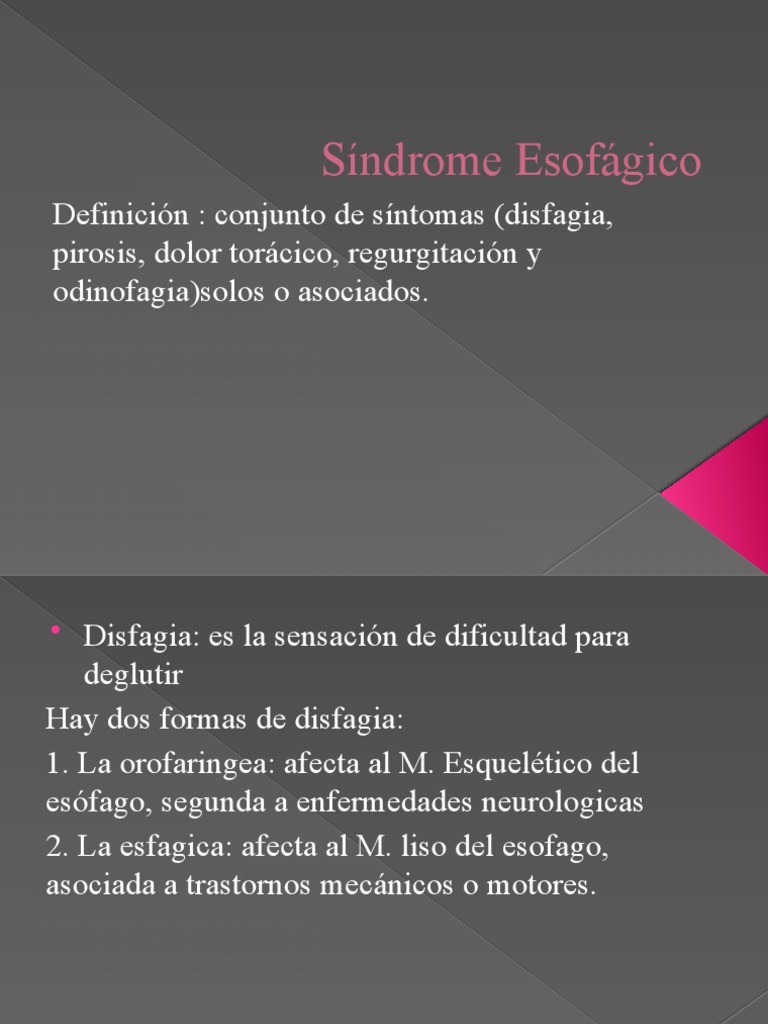 Síndrome Esofágico: Síntomas y Diagnóstico | PDF | La enfermedad por ...