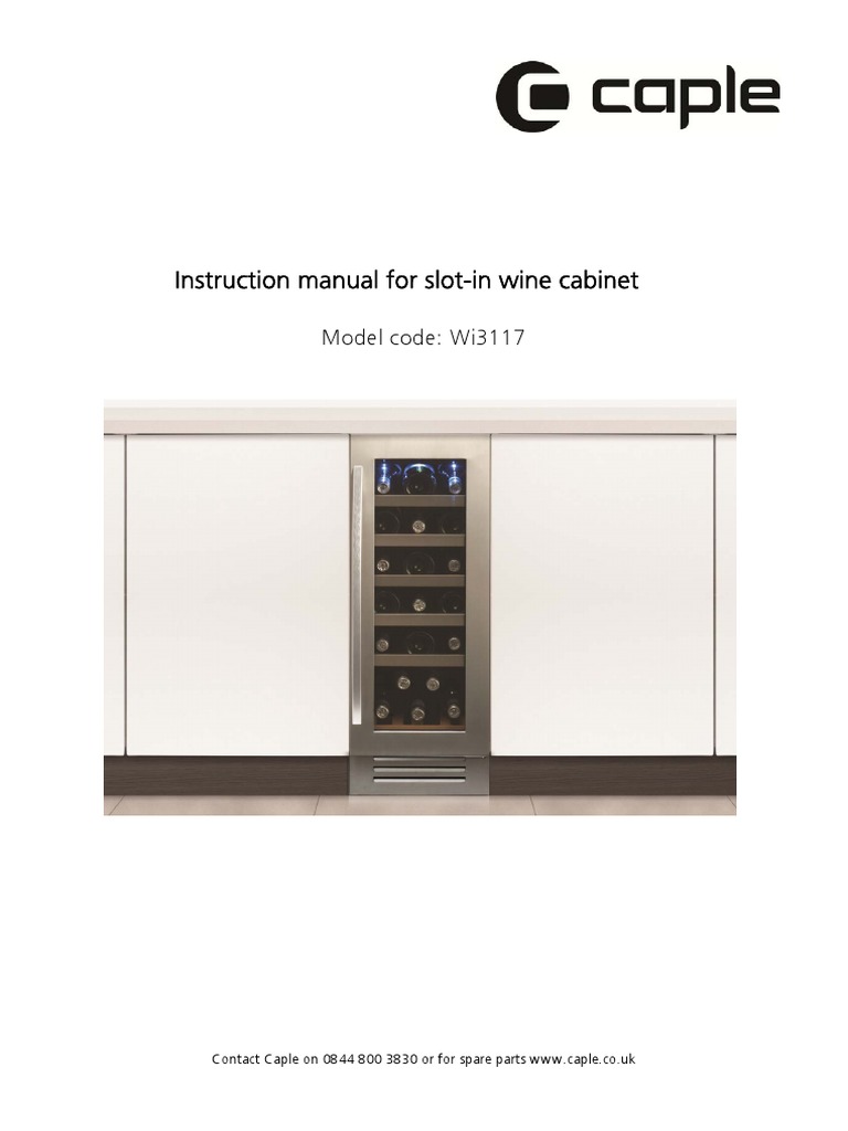 Caple Wi3117 Manual en | PDF | Wine | Grape