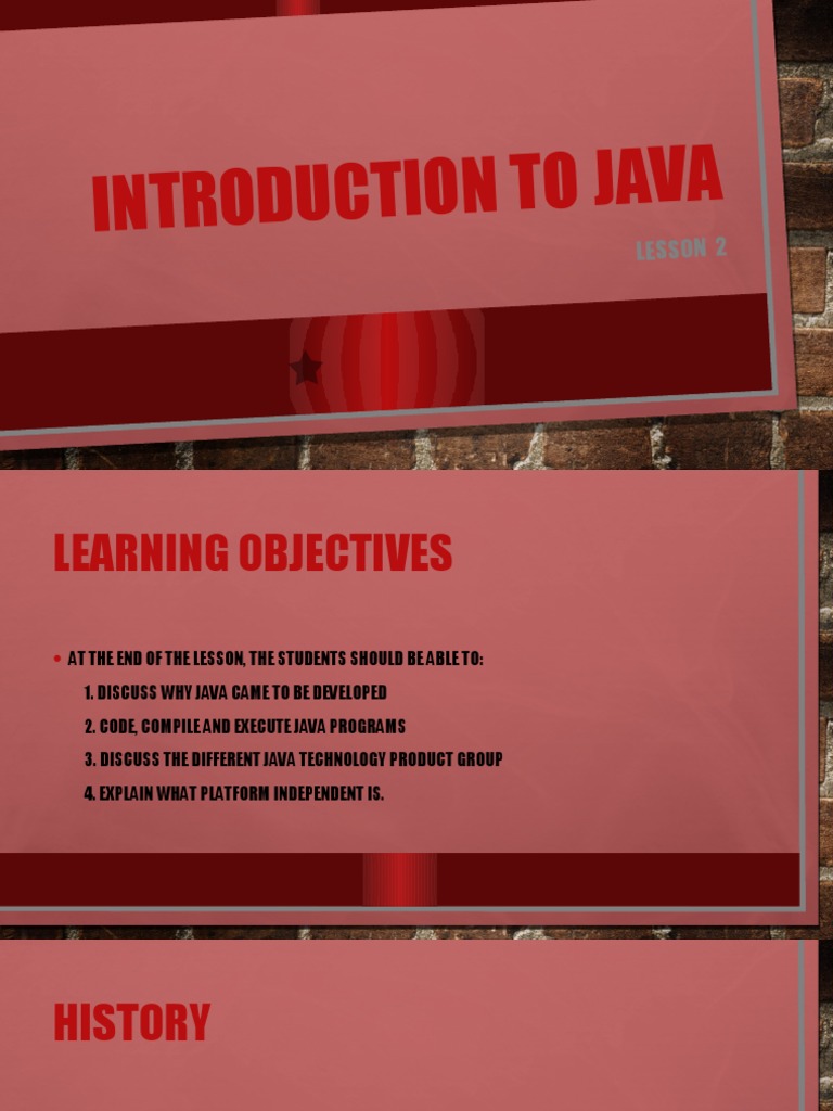 Chapter 2 Introduction To Java Pdf Java Programming Language Java Software Platform 
