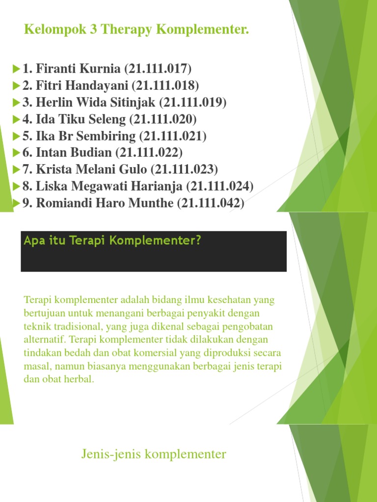 Terapi Komplementer | PDF