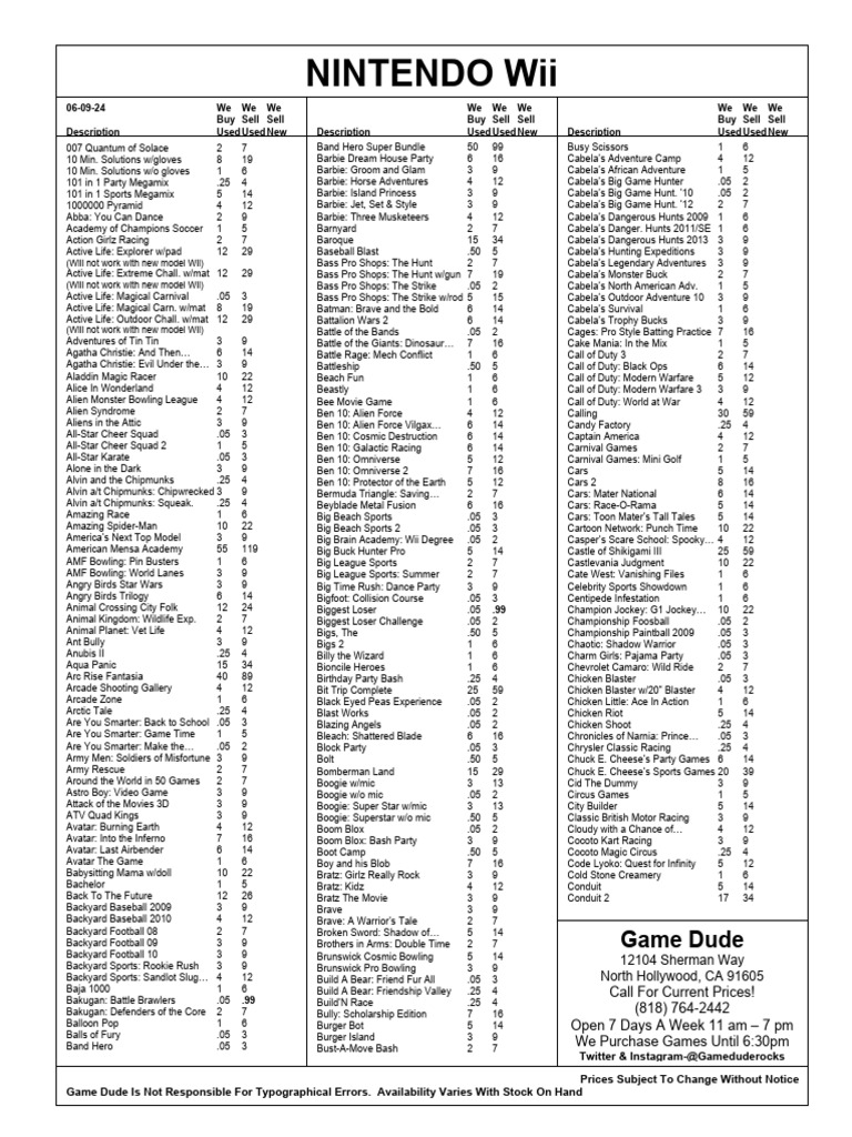 Nintendo Wii | PDF | Leisure | Sports