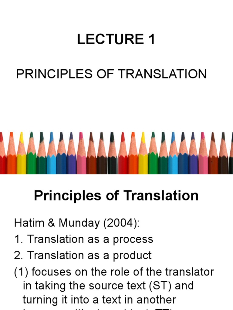 Principles of Translation | PDF | Adjective | Translations