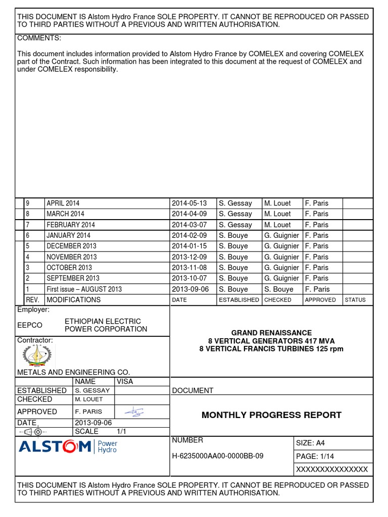 Grr-Monthly Progress Report April 2014 | PDF | Pipe (Fluid Conveyance ...