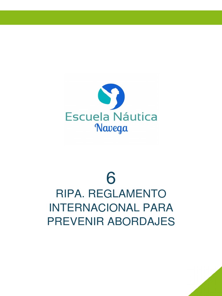 RIPA Reglamento Internacional para Prevenir Abordajes | PDF ...